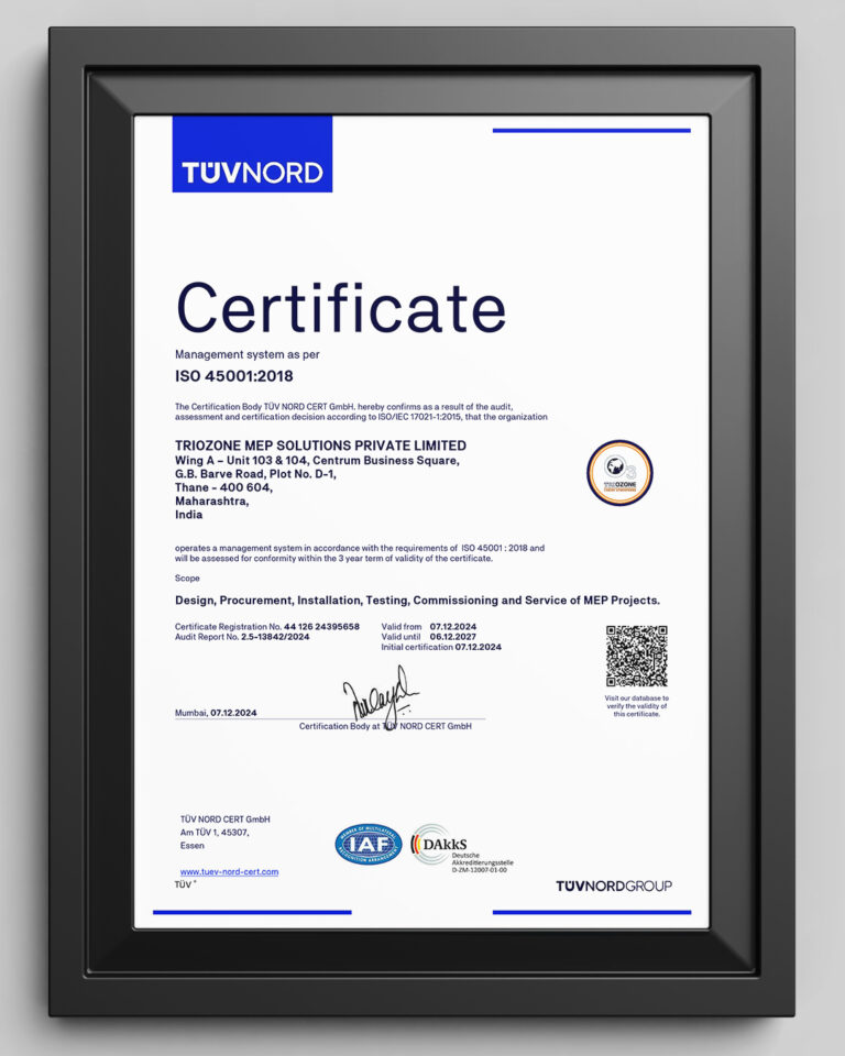 Award/Certificate – Triozone
